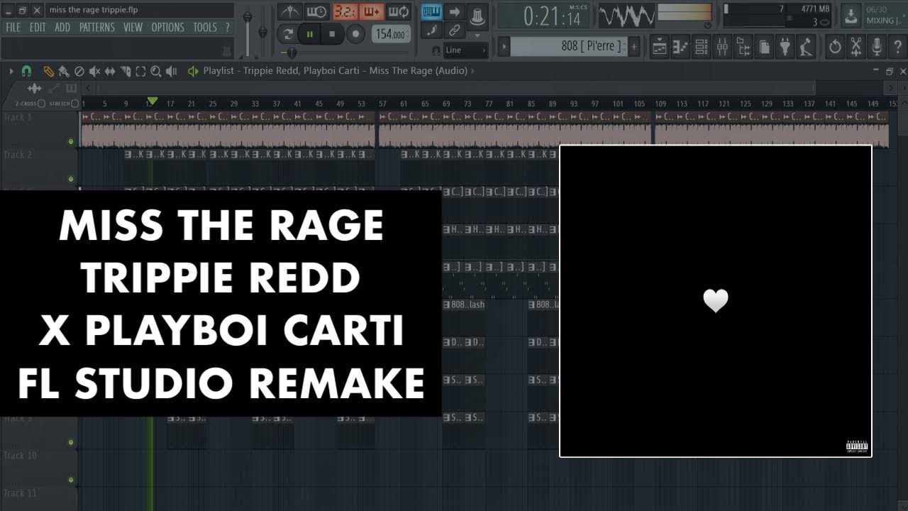 Miss The Rage - Trippie Redd ft. Playboi Carti FL Studio Remake (FREE ...