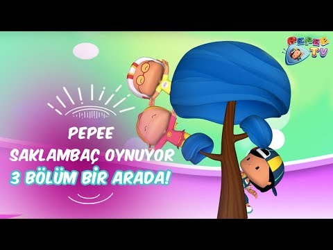 Pepee Saklambaç Oynuyor! Pepee Leliko ve Pisi İle 3 Bölüm Bir Arada! Çizgi Film | Düşyeri