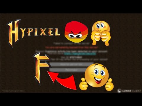 i got banned from hypixel , so i played on the fake one - YouTube