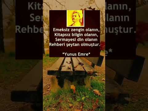 Yunus Emre anlamlı sözler