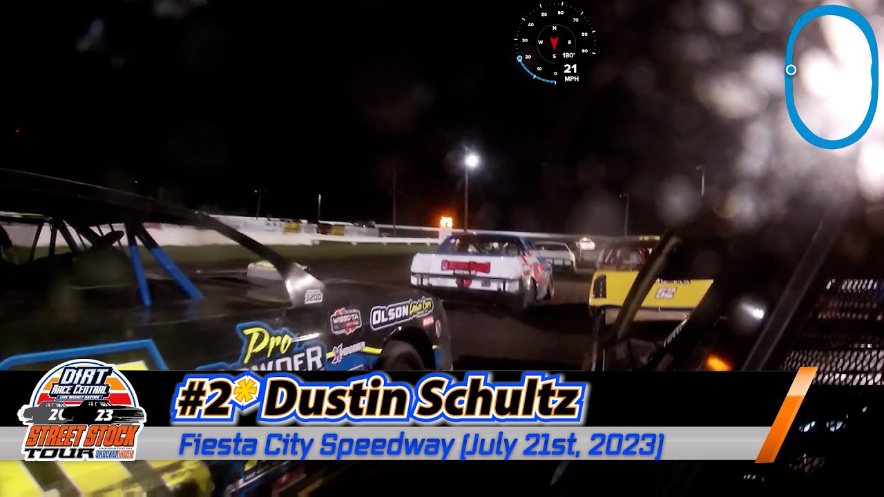#2 Dustin Schultz WISSOTA Street Stock On-Board @ Fiesta City (7/21/23 ...