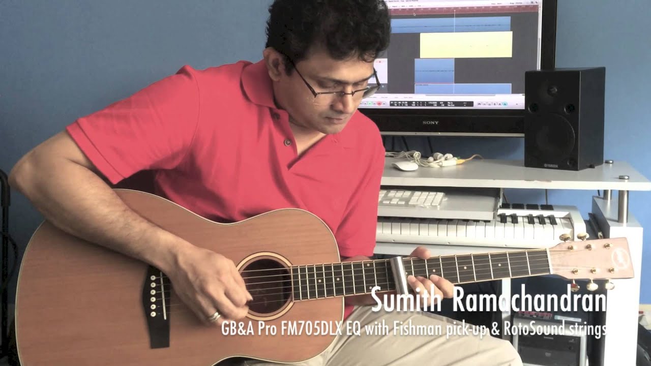 Sumith Ramachandran playing his GBA Guitar. - YouTube