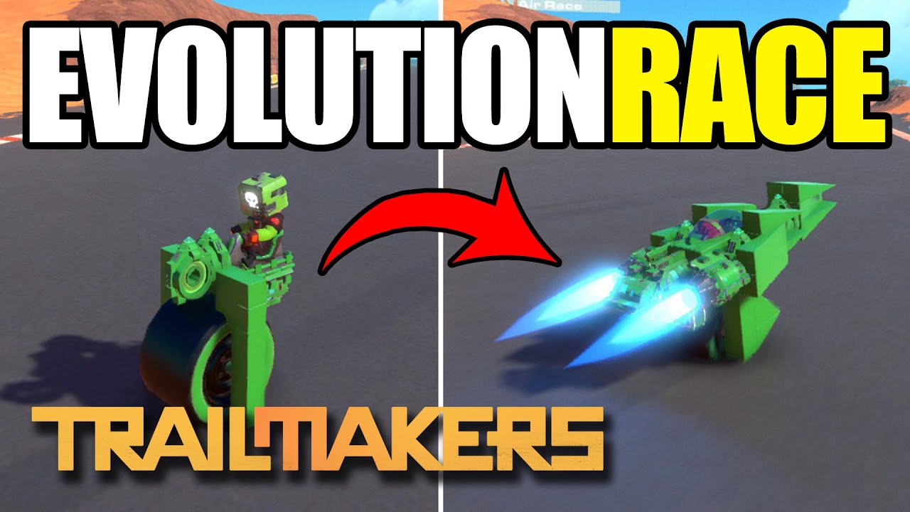 Can Scrapman or Yzuei Build a Better Monowheel? Evolution Race! Trailmakers Multiplayer - YouTube