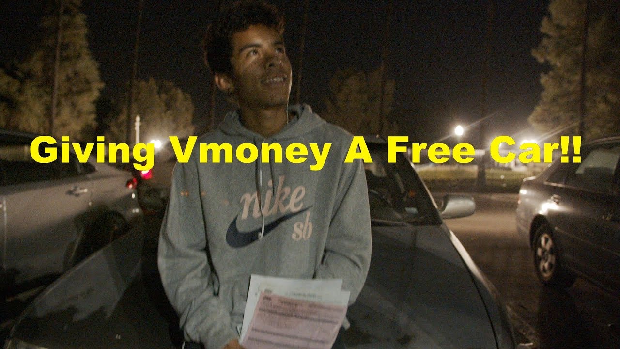 Giving Away A Free Car To VMoney!!! - YouTube