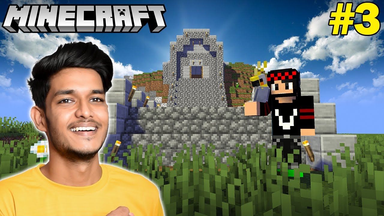 BUILDING MY CASTLE AND MEET MY NEW FRIEND 'CHIKU' | MINECRAFT GAMEPAY ...