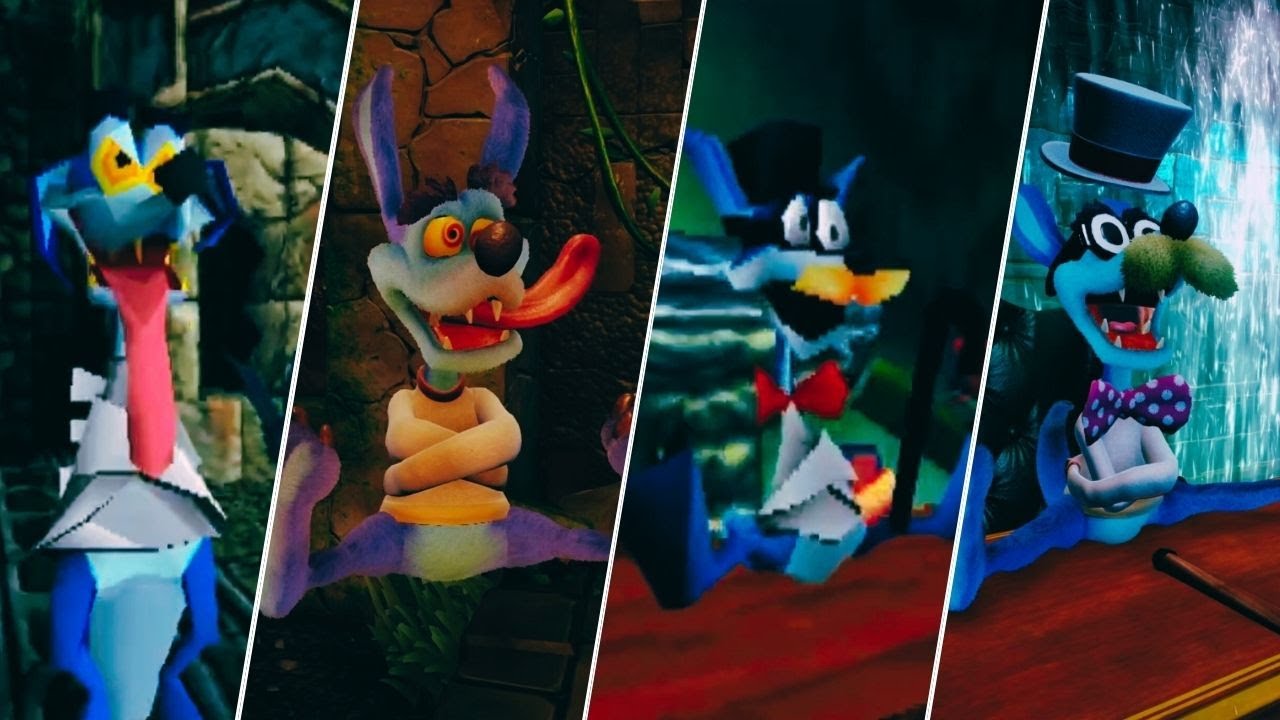 Ripper Roo Bossfights in Crash Bandicoot 1-4 (Original and Remake) | NO ...