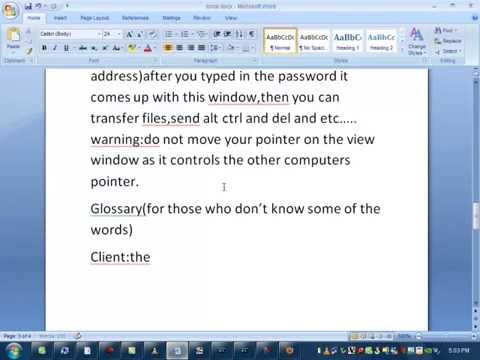 how to control someone elses computer in your LAN(using tight vnc).mp4 ...