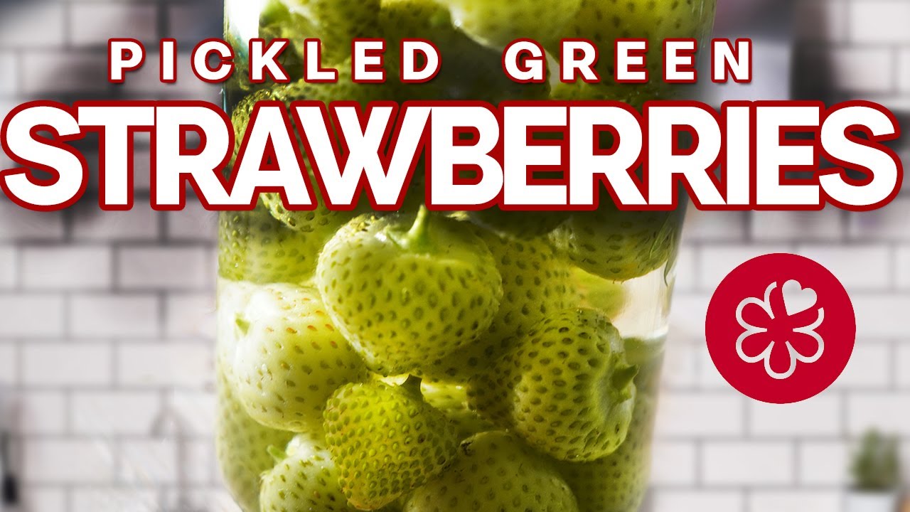 Have you tried pickled green Strawberries ? - YouTube