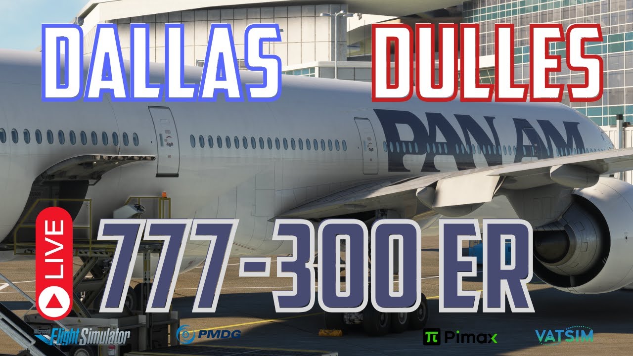 777-300ER | Virtual Reality | Dallas – Dulles | Pimax Crystal | VATSIM ...