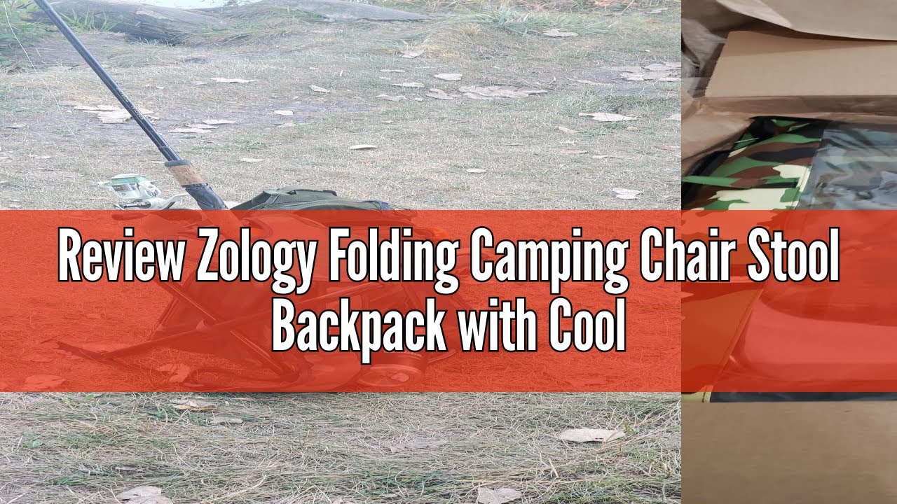 Review Zology Folding Camping Chair Stool Backpack with Cooler ...