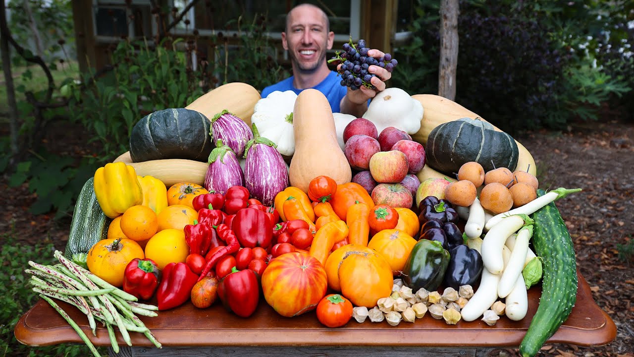 Big October Garden Harvest! Local Food at its Best! 🍅🌶️🥒 - YouTube