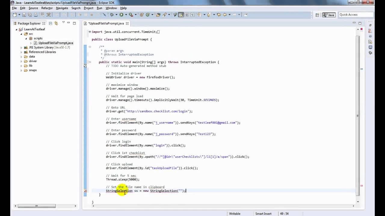 How to upload file via window prompt in Selenium WebDriver - YouTube