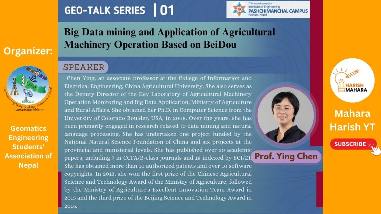 Geo Talk Series-01 by @geomaticsassociation5012 - YouTube