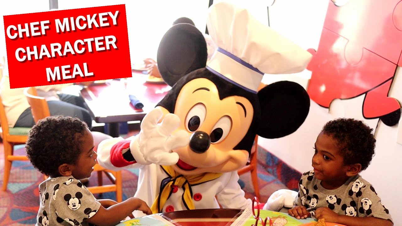 Chef Mickey's Character Meal - YouTube