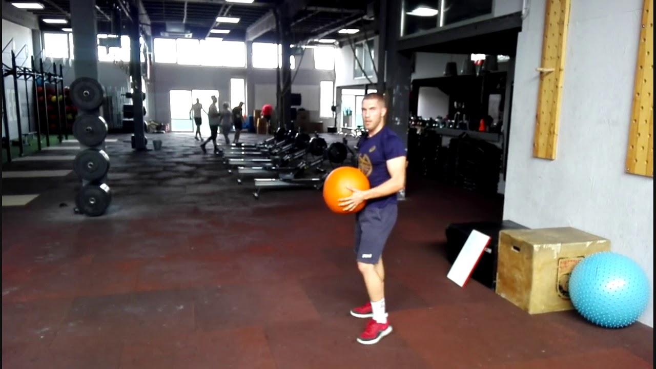 Rotational Med Ball Slams - YouTube
