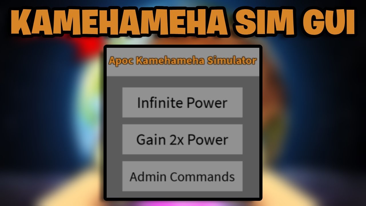 NEW OP Kamehameha Simulator Script - (ROBLOX) - YouTube