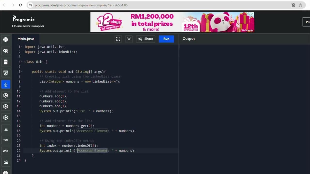 Java (Programming Language) Project 52: 'Implement the LinkedList Class' Created by Trishanth ...