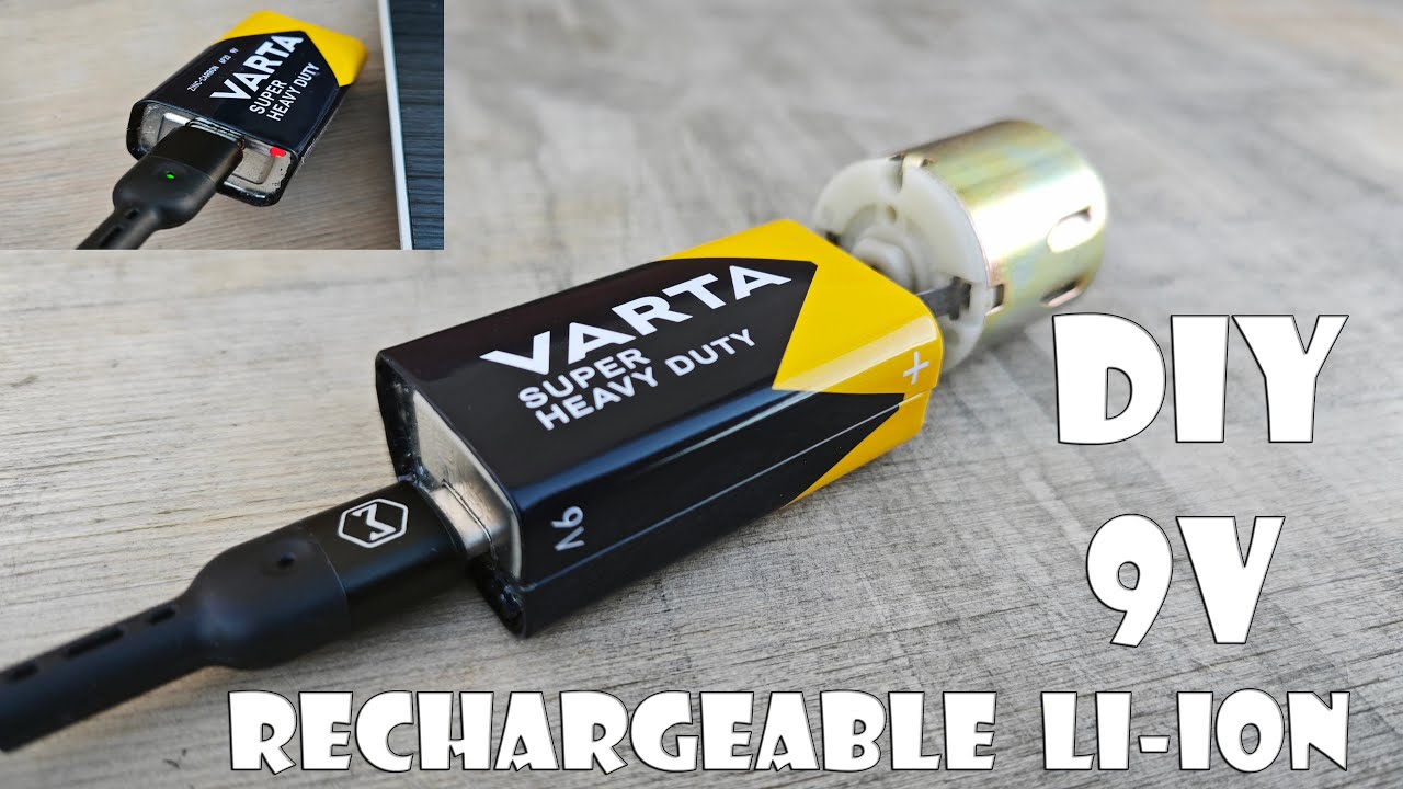 DIY 9V Rechargeable Li-ion Battery - How to Make Rechargeable 9V Li-Ion ...