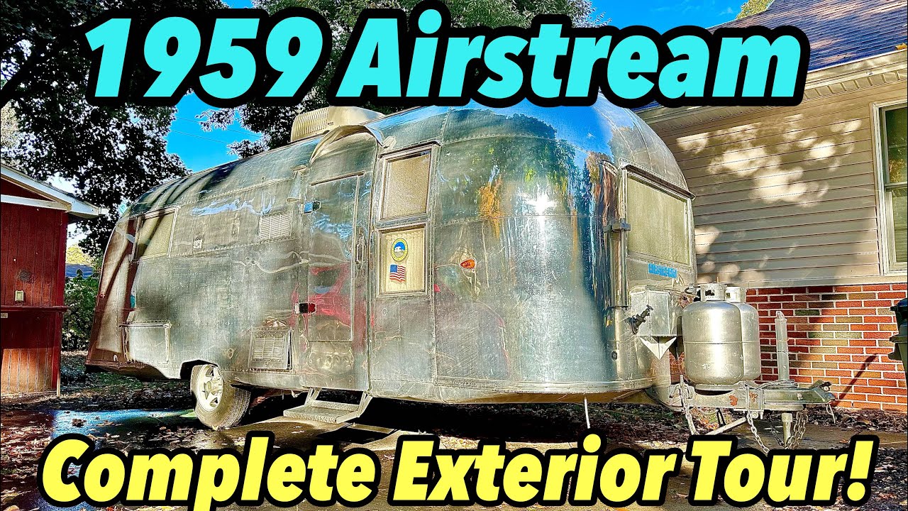 Airstream Tour - 1959 Tradewind 24' Exterior. Vintage, Unrestored, and ...