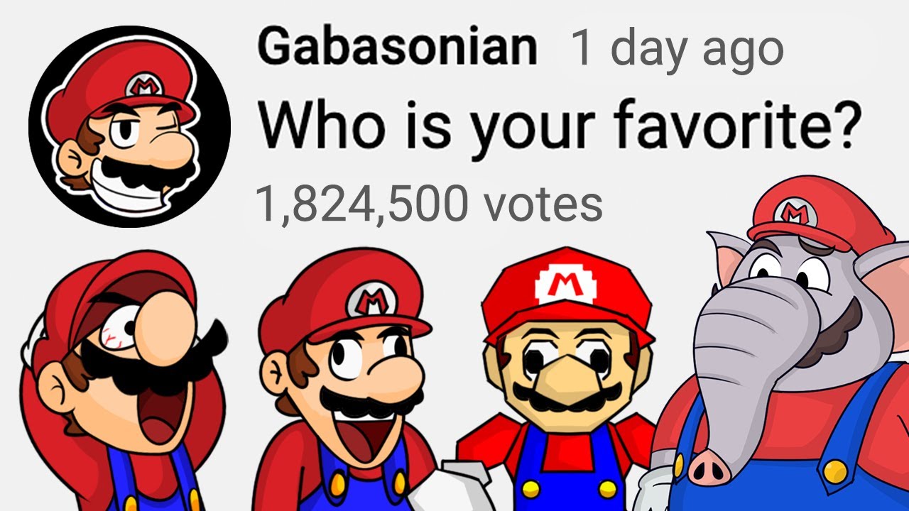 Funny Mario Poll MEGA Compilation - Gabasonian - YouTube