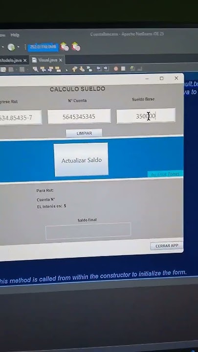 Generar Sueldo para Banco con Aplicación Java Swing MVC #programacion #Hacking - YouTube