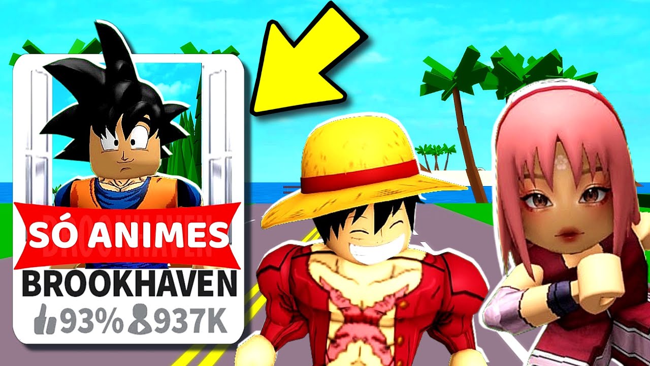 EU CRIEI O BROOKHAVEN DOS ANIMES e VEJA NO QUE DEU! - YouTube