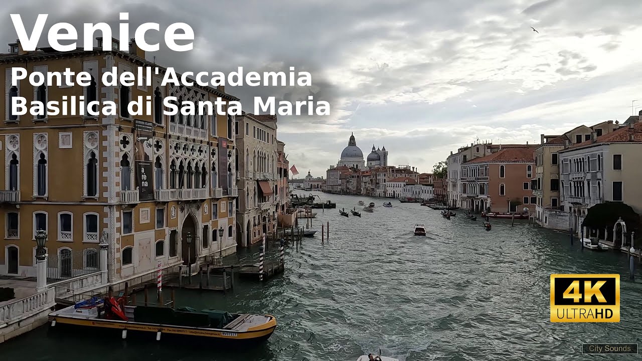 Venice ASMR Walk: Ponte dell'Accademia & Grand Canal View | Serene ...