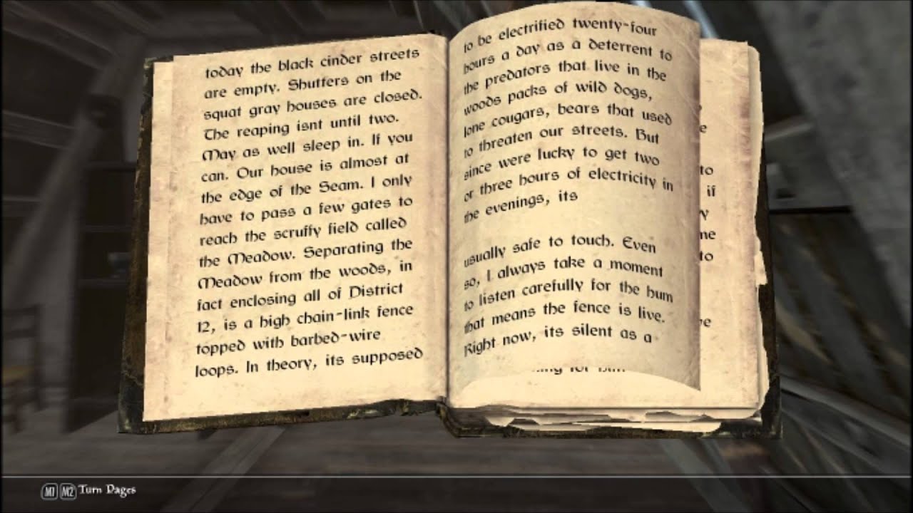 The Hunger Games Book Mod For Skyrim Preview - YouTube