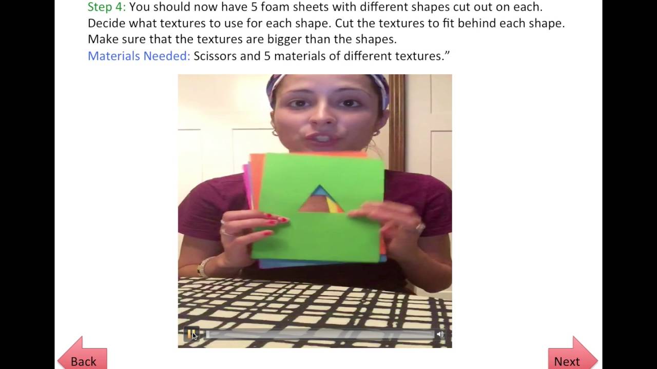 ELearningCourseVideo-How to make a Touch and Feel Shapes Book - YouTube