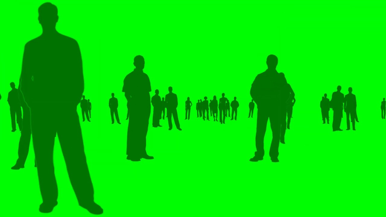 Crowd Of People Green Screen / HD 1080p Free Download / Chroma Key ...