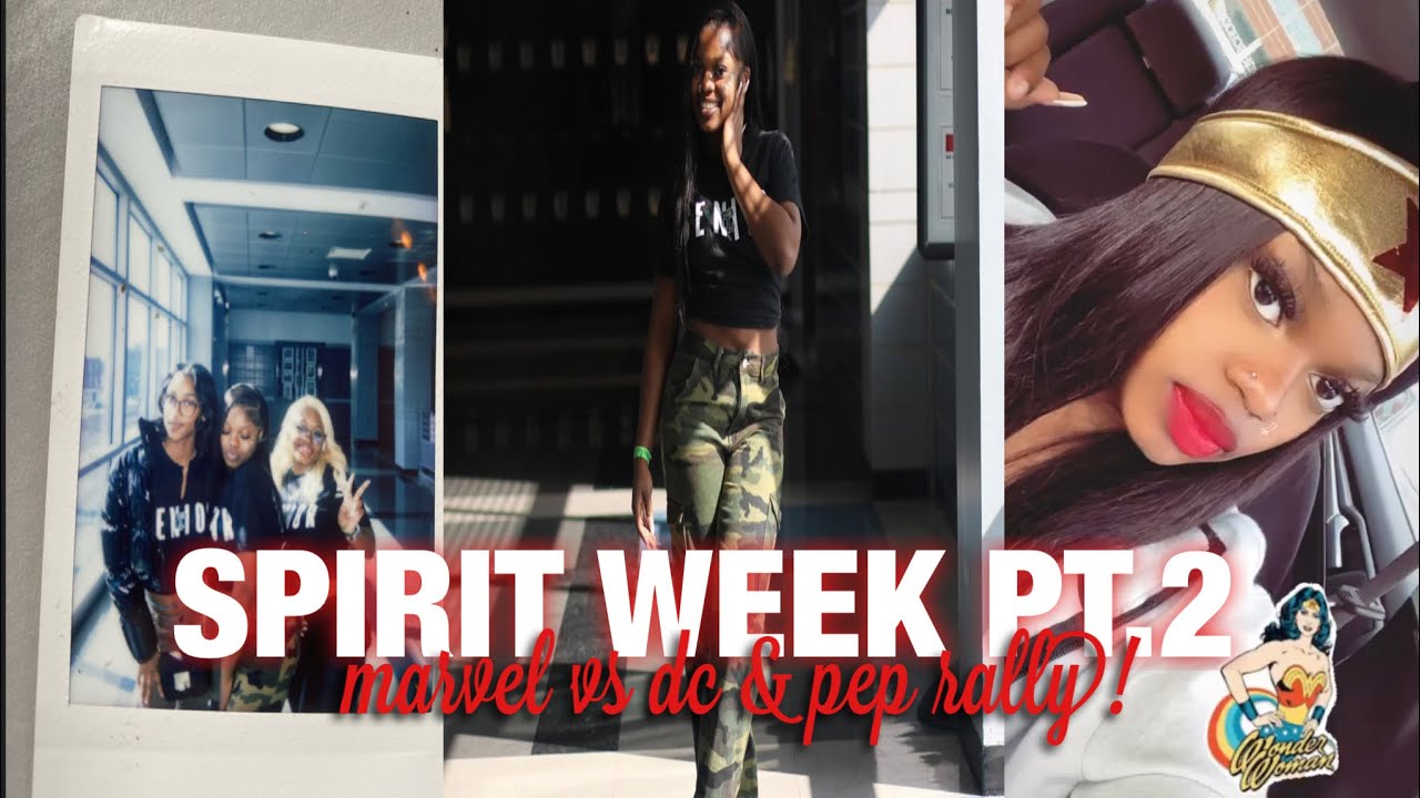 SPIRIT WEEK PT.2 (marvel vs dc & pep rally day!!) ️ - YouTube