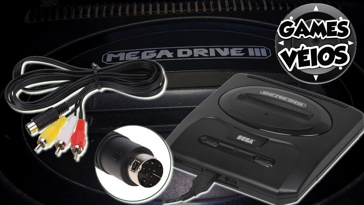 Cabo AV Estéreo do Mega Drive 3 Teste - YouTube