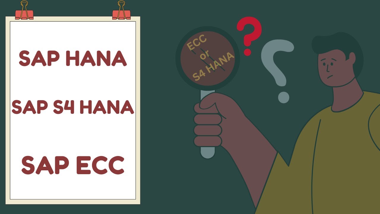 Difference between SAP HANA, SAP S4 HANA and SAP ECC - YouTube
