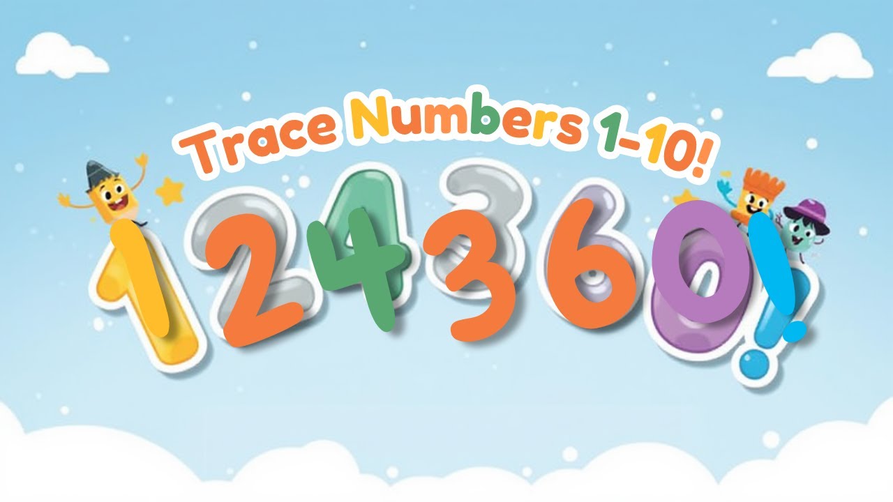 123 Number Counting | 1234 Number Names | 1 To 10 Numbers | 123 ...