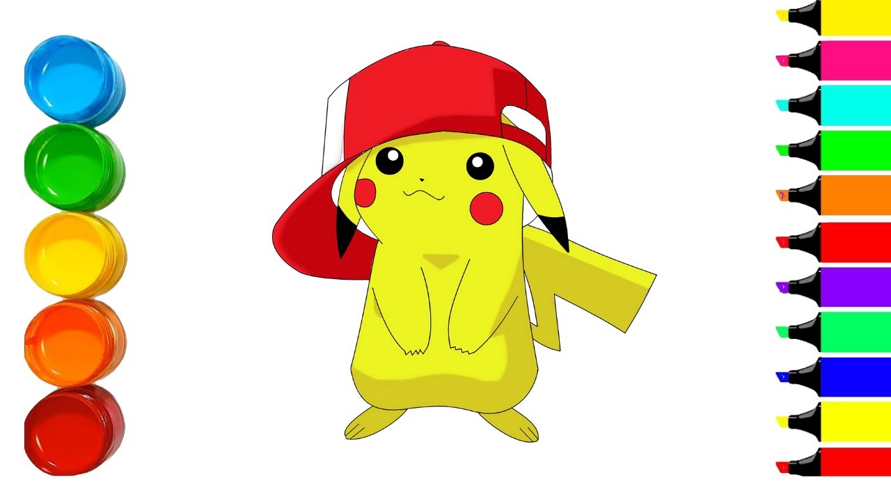 How to draw Pikachu Step by step | Pokemon - YouTube