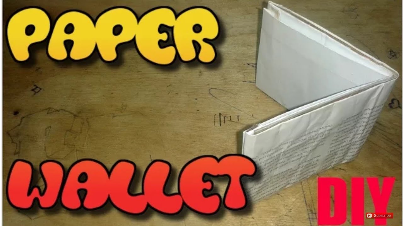 How to make a wallet with paper - YouTube