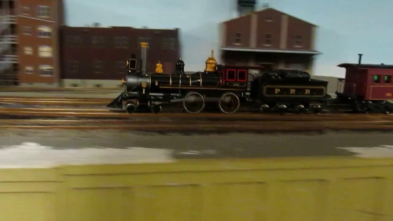 Pacing an 1870's era passenger train. - YouTube