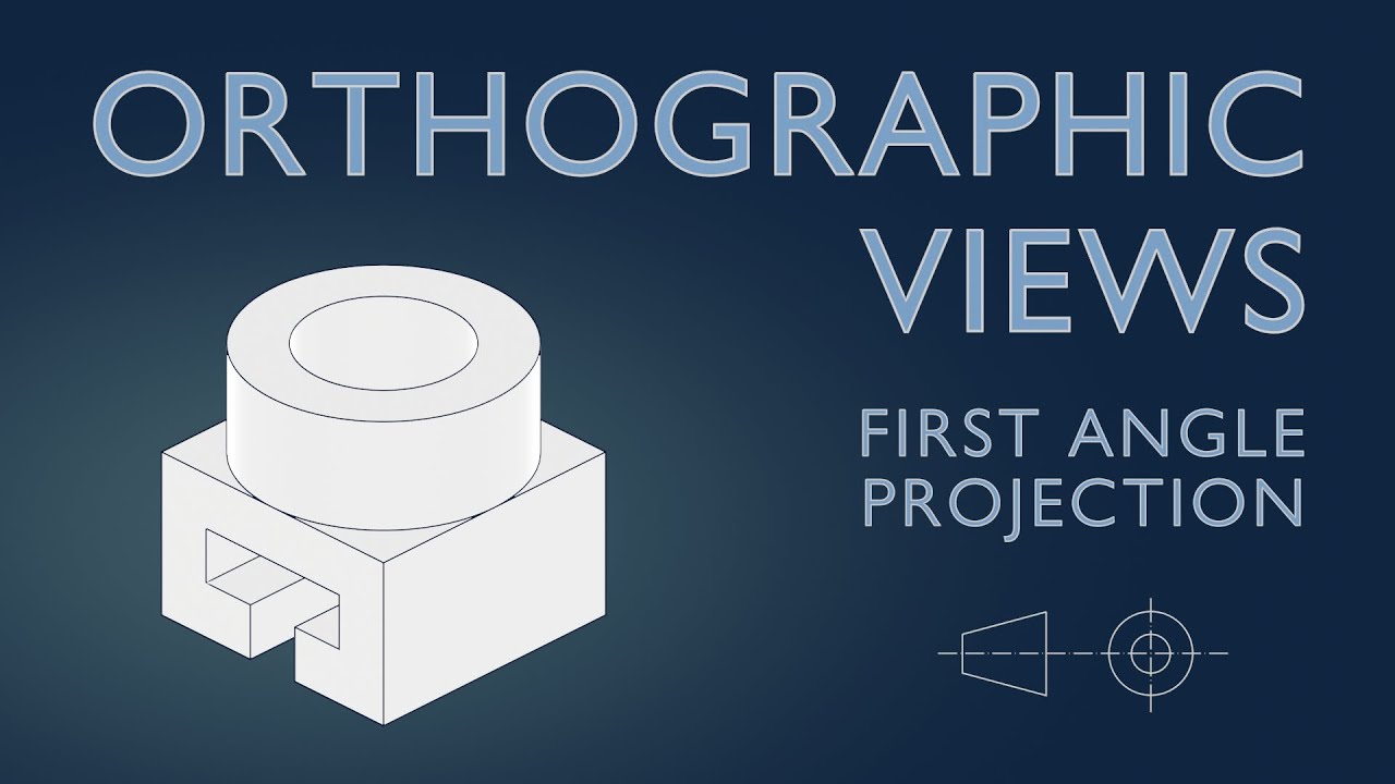 EXAMPLE 6 | ORTHOGRAPHIC VIEWS | FIRST ANGLE PROJECTION - YouTube
