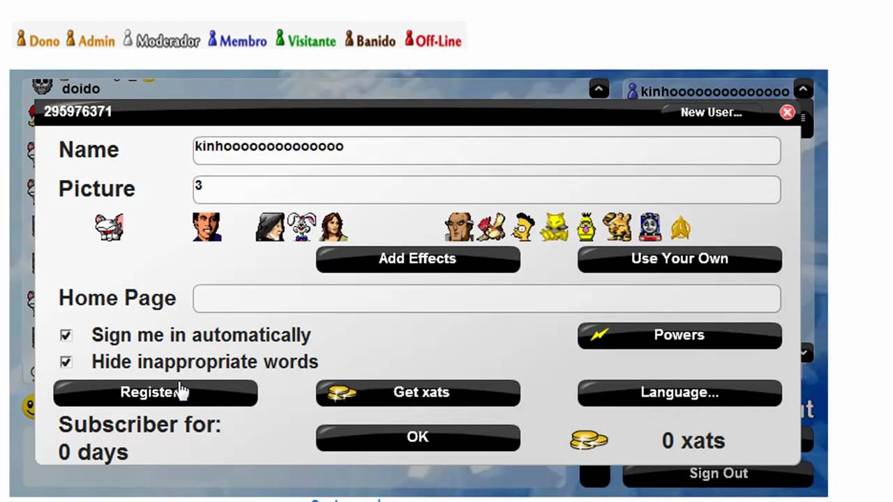 Como se cadastrar no Xat.com - YouTube