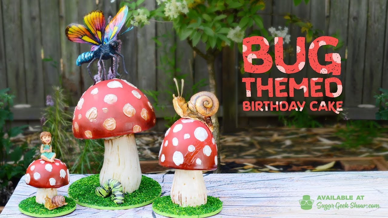 Bug-Themed Birthday Cake Tutorial - YouTube
