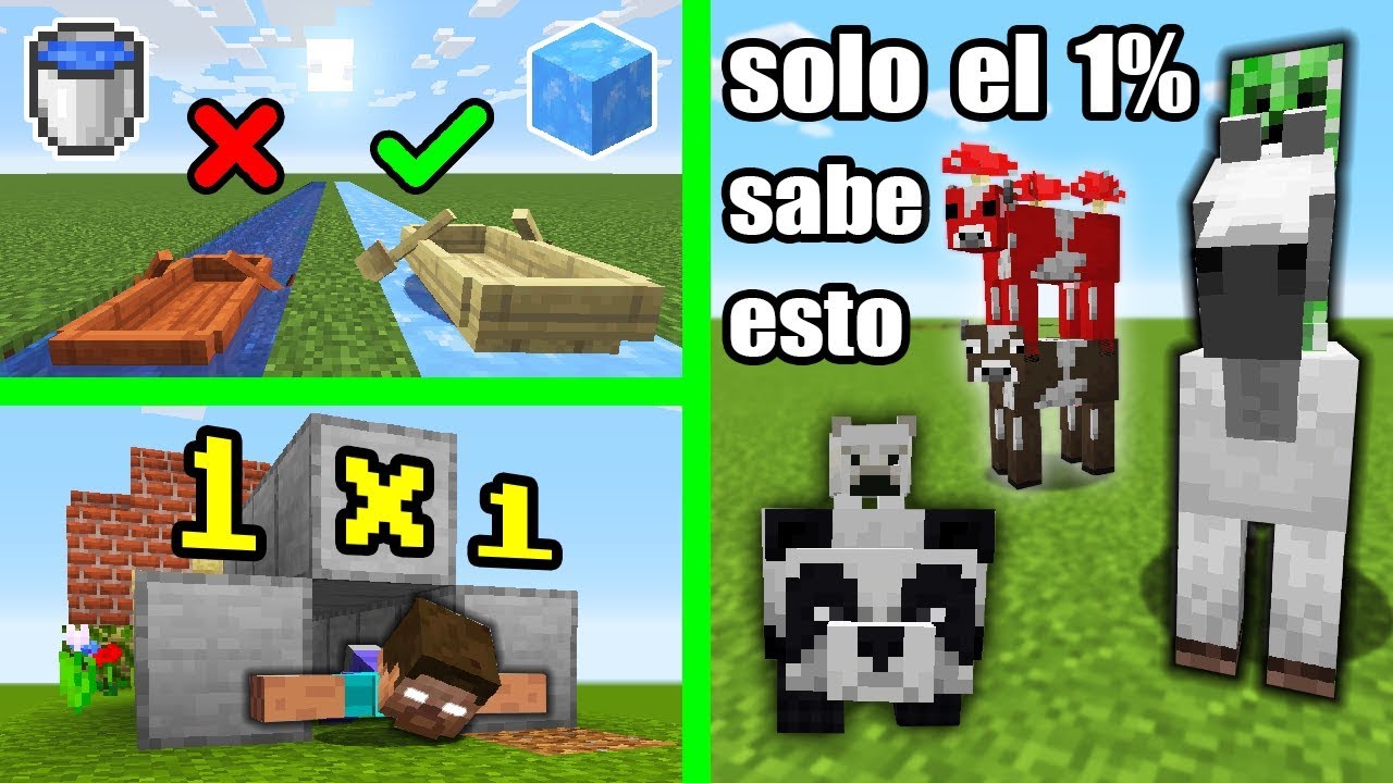 10 Cosas Increíbles que Puedes hacer en Minecraft y NO Sabías (PARTE 2 ...