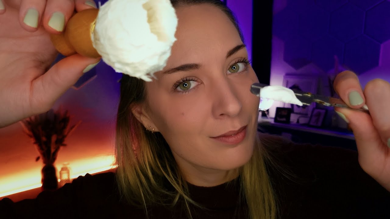 [Ad-Free] ASMR Barbershop Experience ️ Face Cleansing, Beard Shave ...