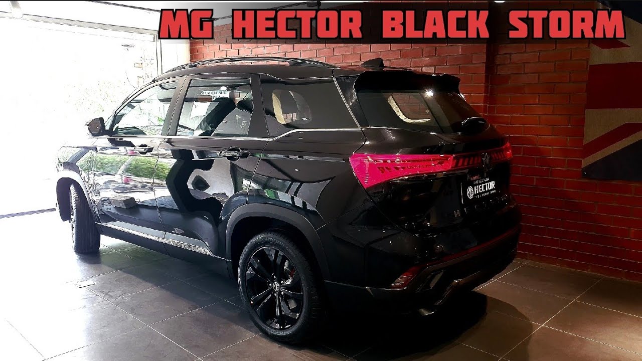 Mg Hector Black Storm 2024| walkaround Special |Mg Hector Petrol ...
