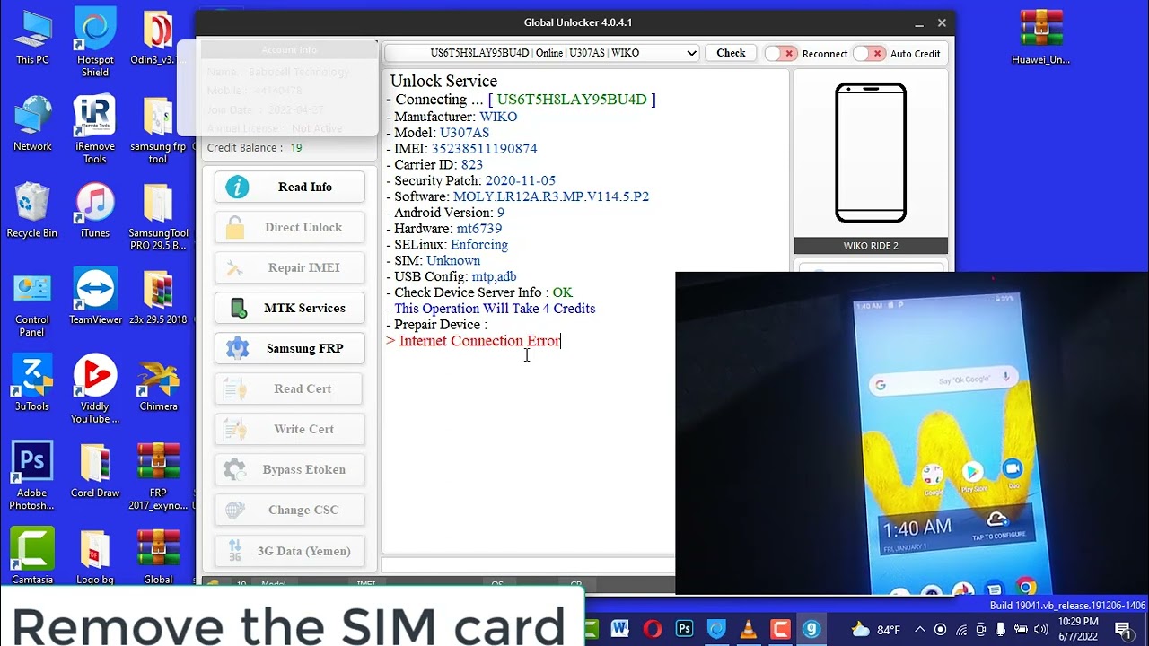 How to Unlock Wiko with Global Unlock Pro | Network lock - Babo Cell ...