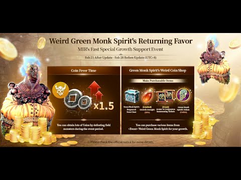 MIR M - WEIRD GREEN MONK SPIRIT'S EVENT TIPS #f2p #mirm #mir4 - YouTube