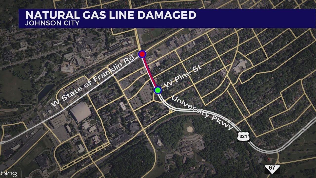 Natural gas line damage prompts road closure, evacuations near ETSU ...