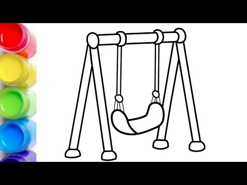 How To Draw Swing Cradle |Easy Ice cream Drawing | Drawing for kids ...