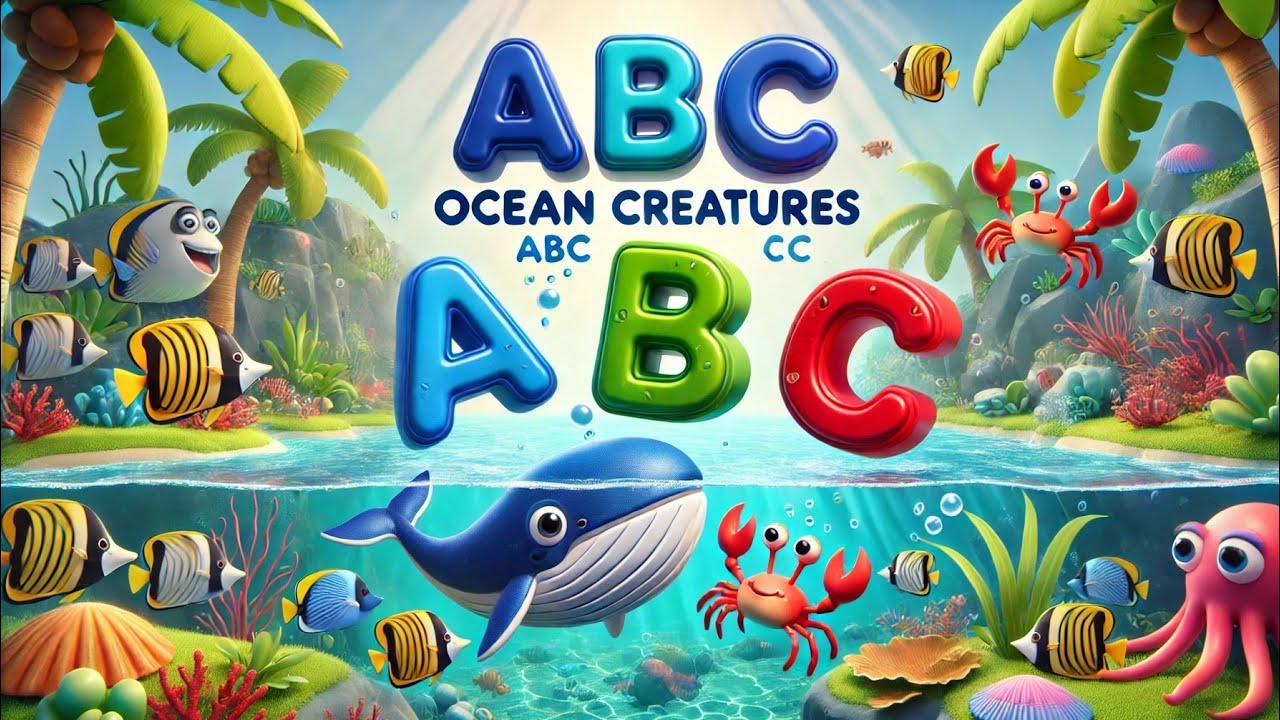 ABC with Ocean Creatures | Alphabet Learning | ABC Phonics with ...