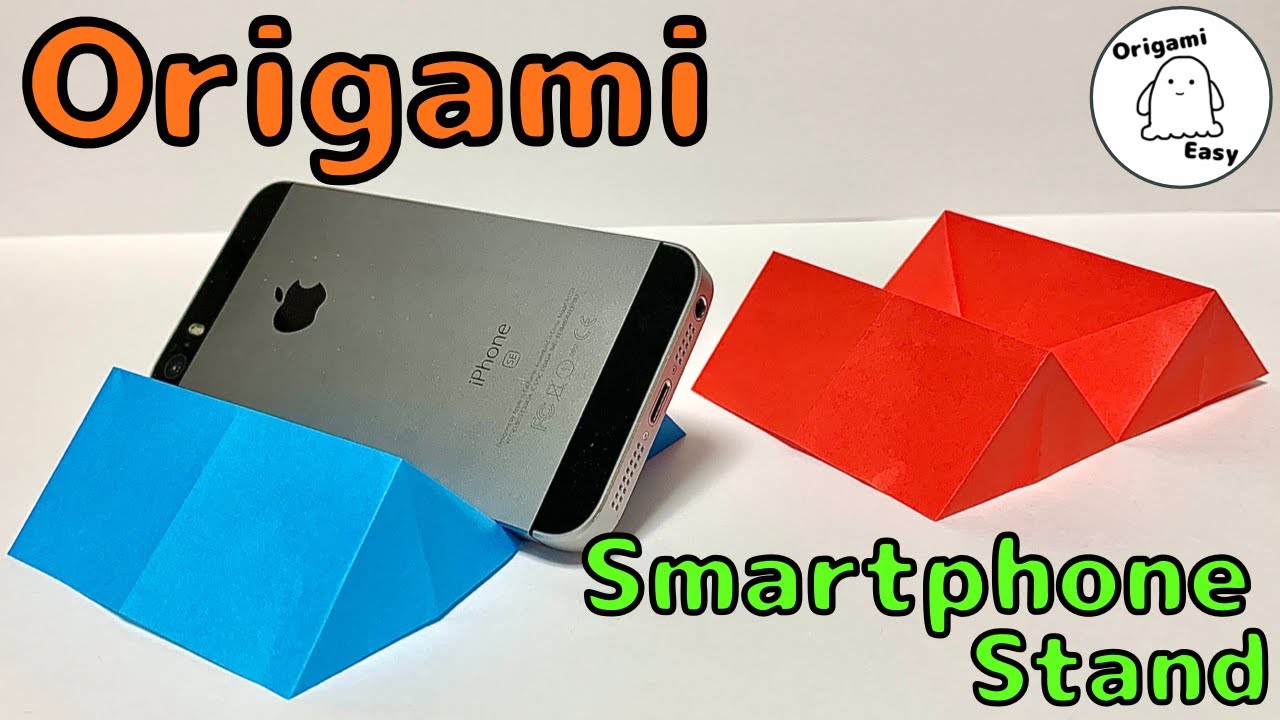 Origami Easy [Smartphone stand] How to make wide type holder - YouTube