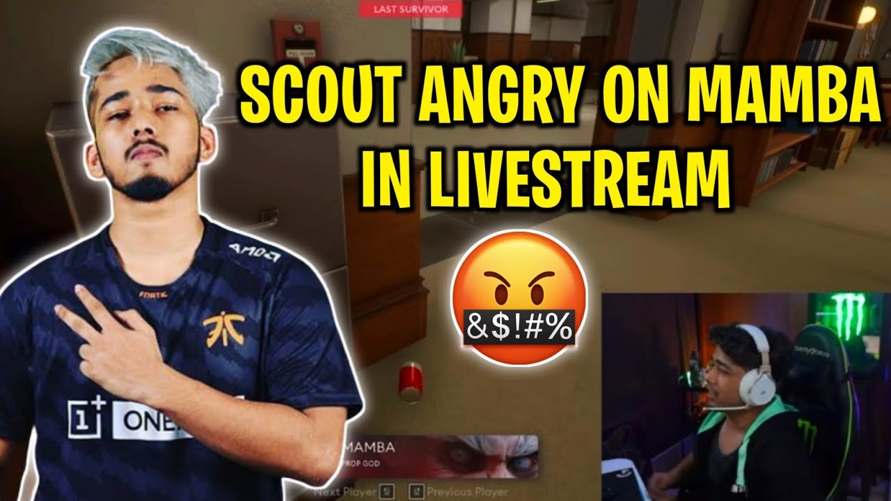 Scout angry on mamba | scout angry on livestream | scout reaction ...